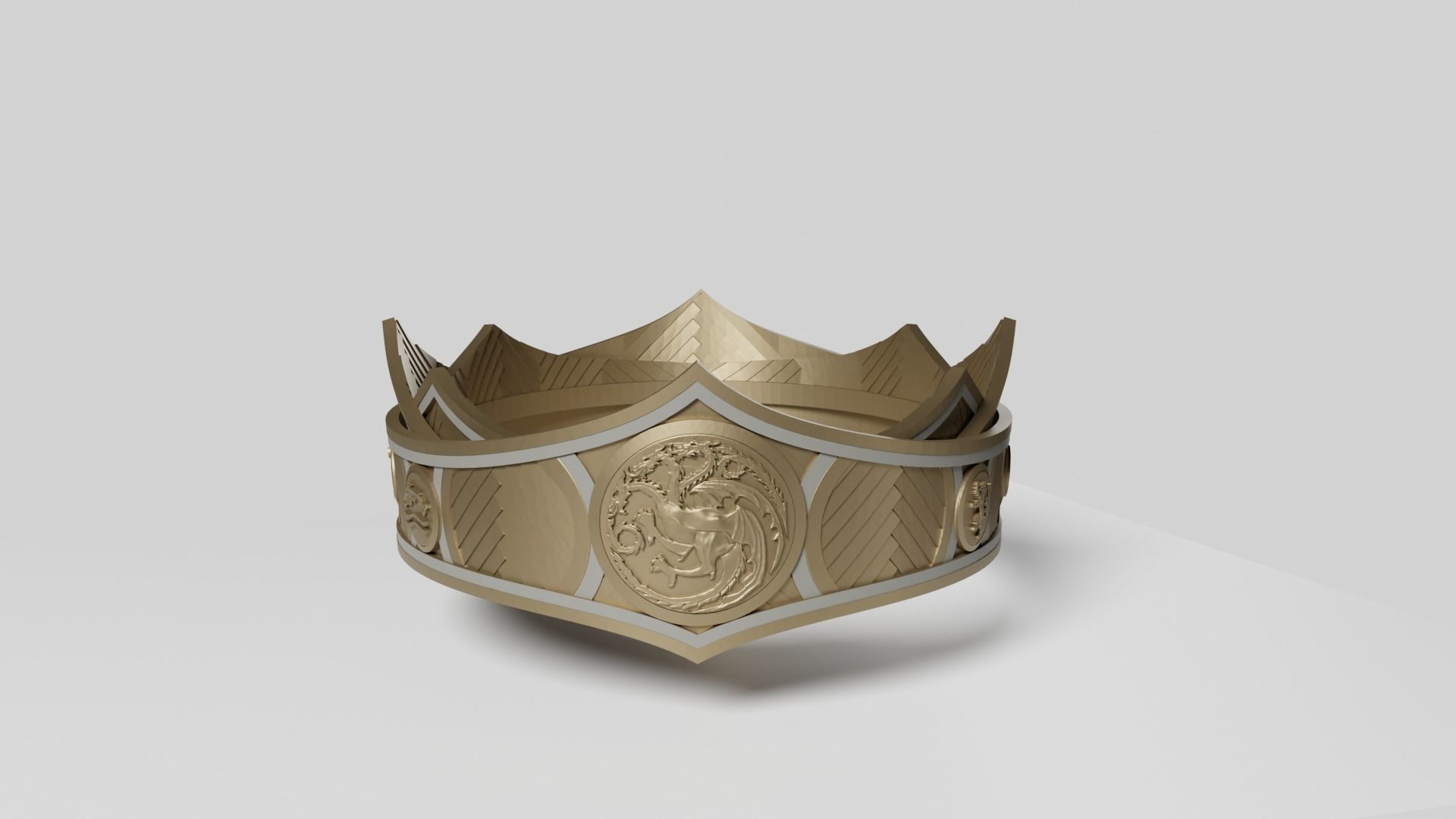 Targaryen Crown - Viserys - Rhaenyra - House Of The Dragon 3D model 3D ...