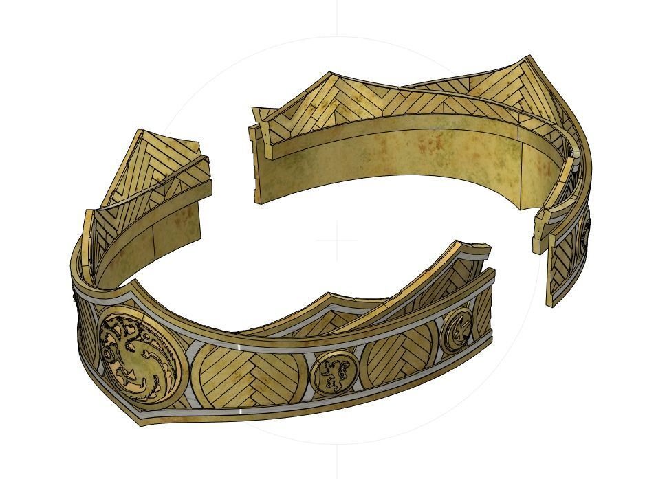 Targaryen Crown - Viserys - Rhaenyra - House Of The Dragon 3D model 3D ...