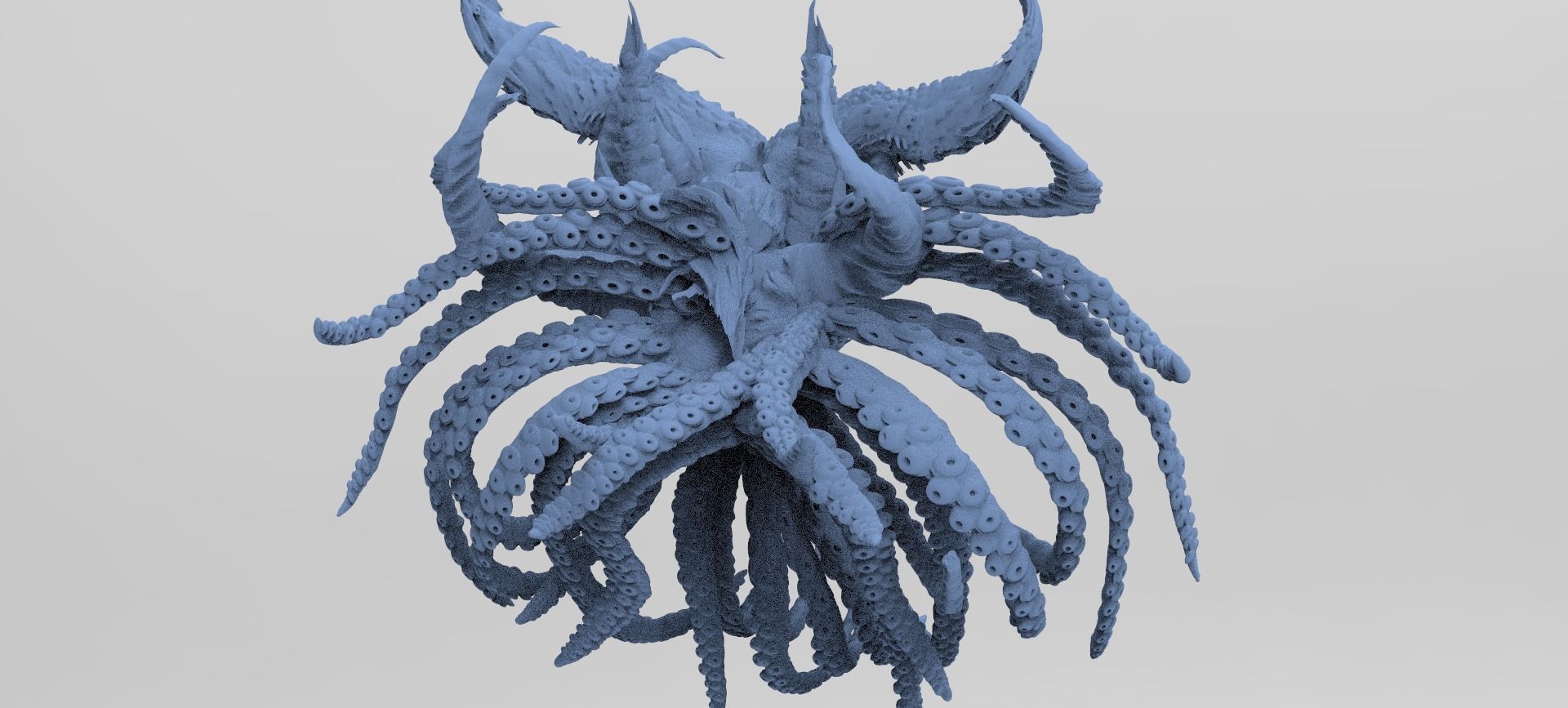 Cthulhu Squid monster sculpture 3 3D model | CGTrader