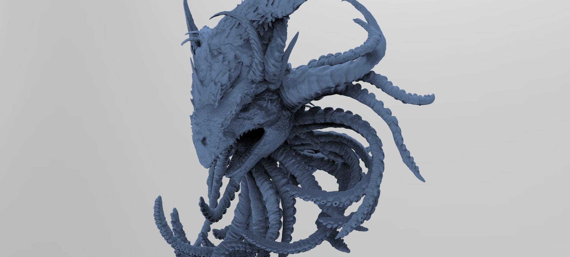 Cthulhu Squid monster sculpture 3 3D model | CGTrader