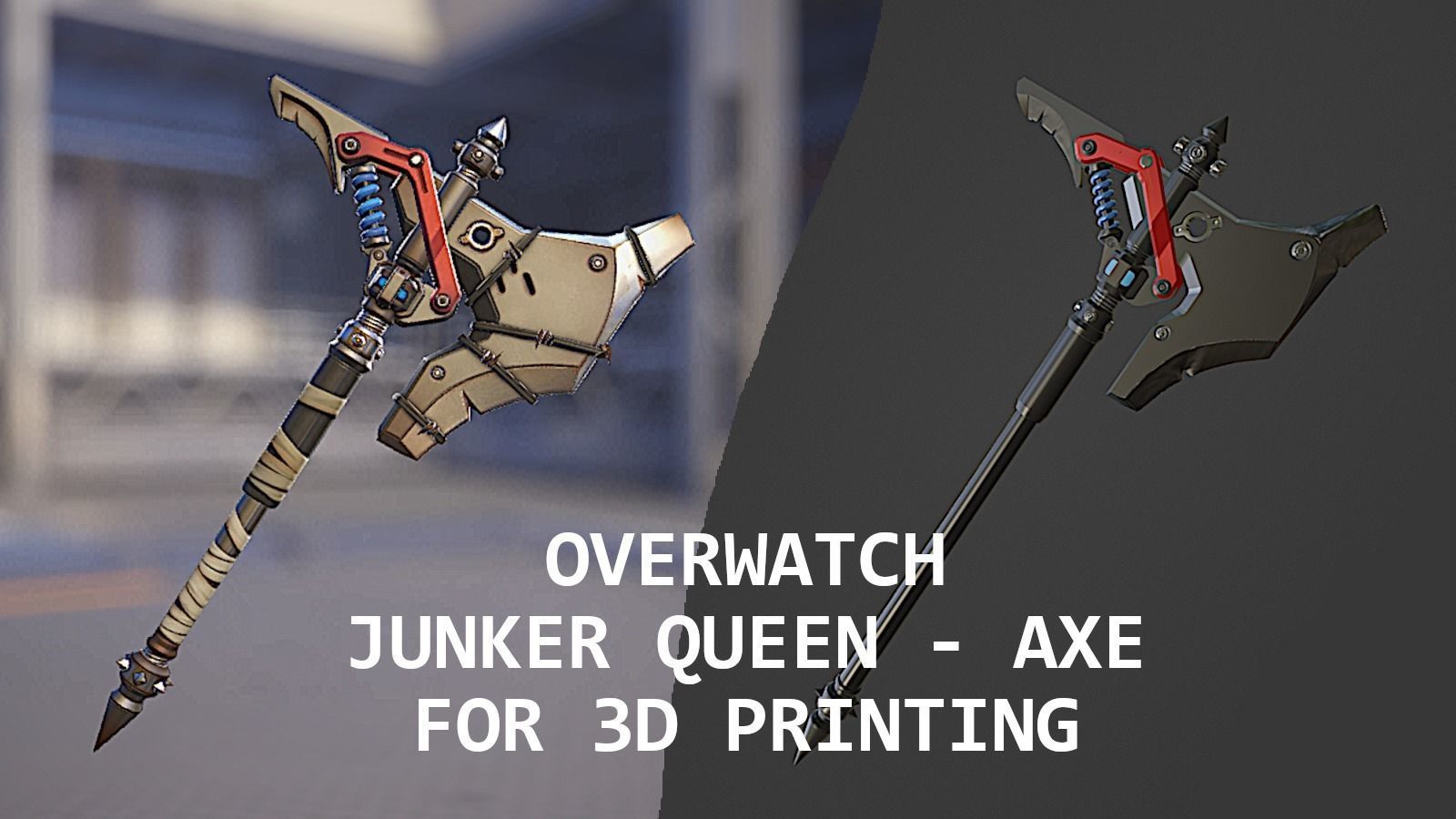 Overwatch - Junker Queen - Axe 3D model 3D printable | CGTrader