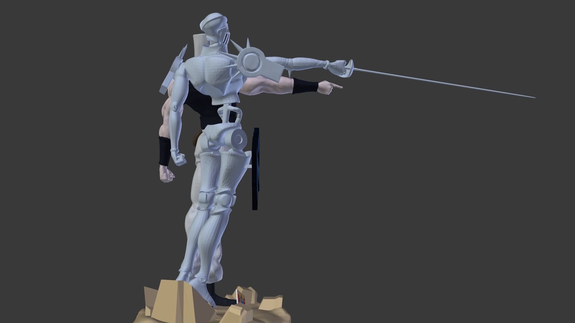 Polnareff and Silver Chariot 3D model 3D printable | CGTrader