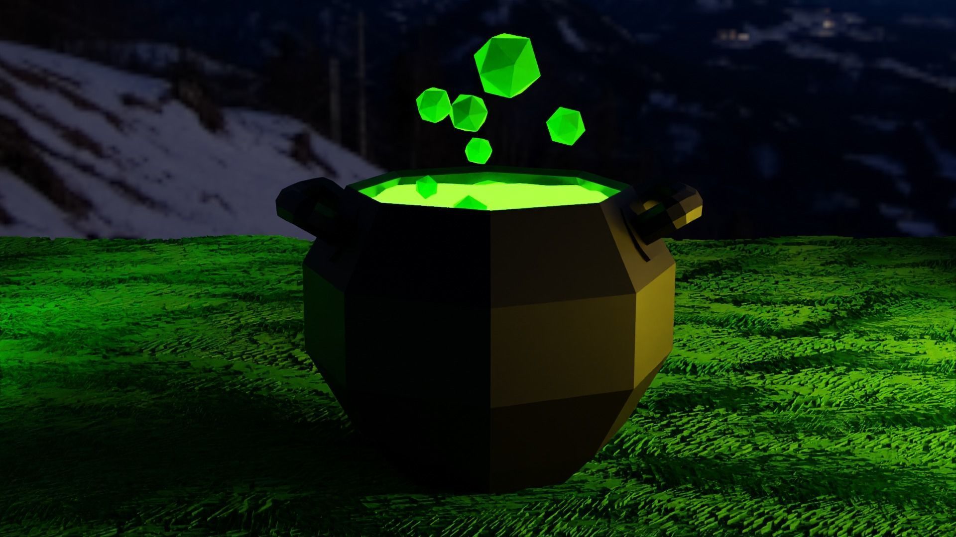 3D model Halloween Spooky props pack VR / AR / low-poly | CGTrader