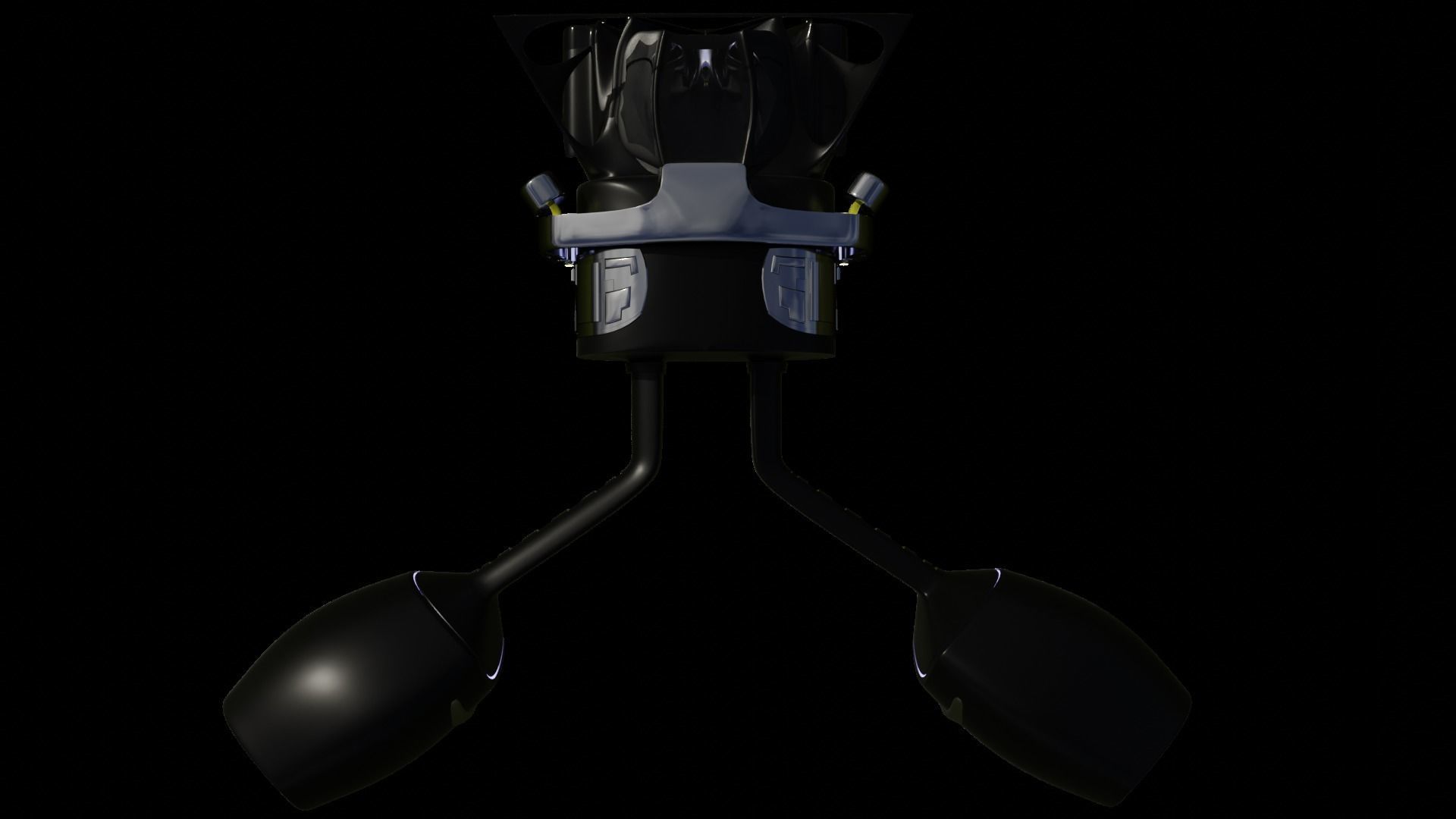 Cyberpunk sci fi flying car free 3D model | CGTrader