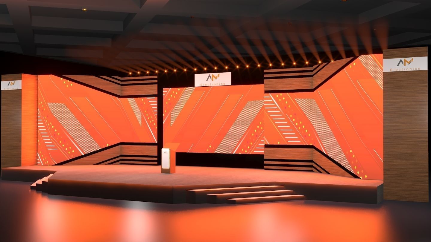 Stage design 3D model | CGTrader