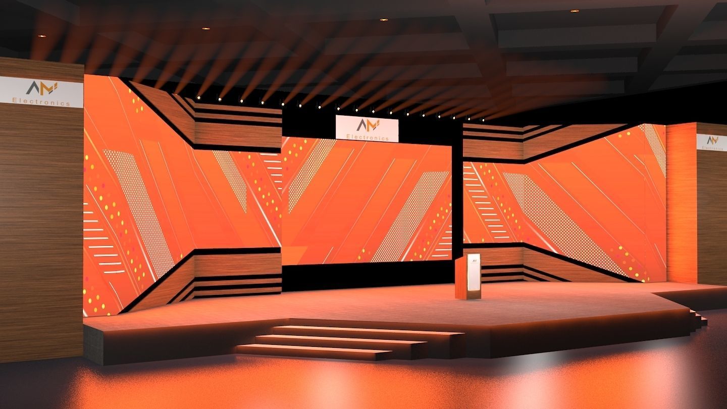 Stage design 3D model | CGTrader