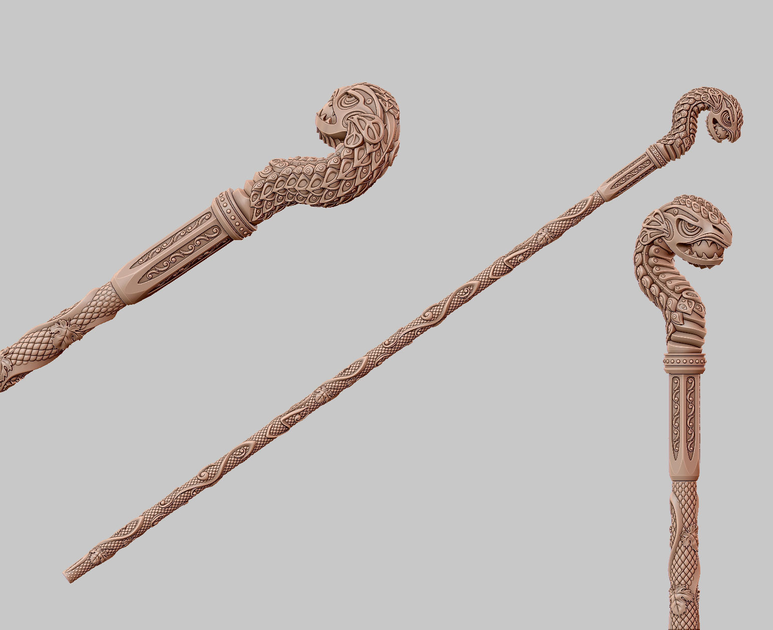 Silver Staff Morrowind 3D model 3D printable | CGTrader