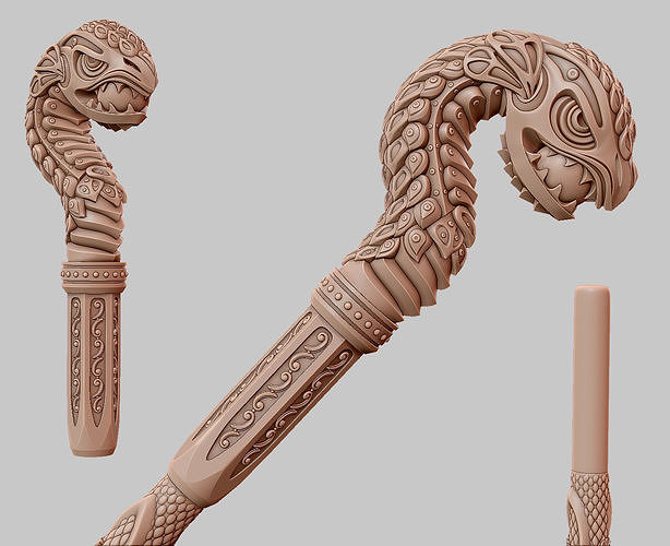Silver Staff Morrowind 3D model 3D printable | CGTrader