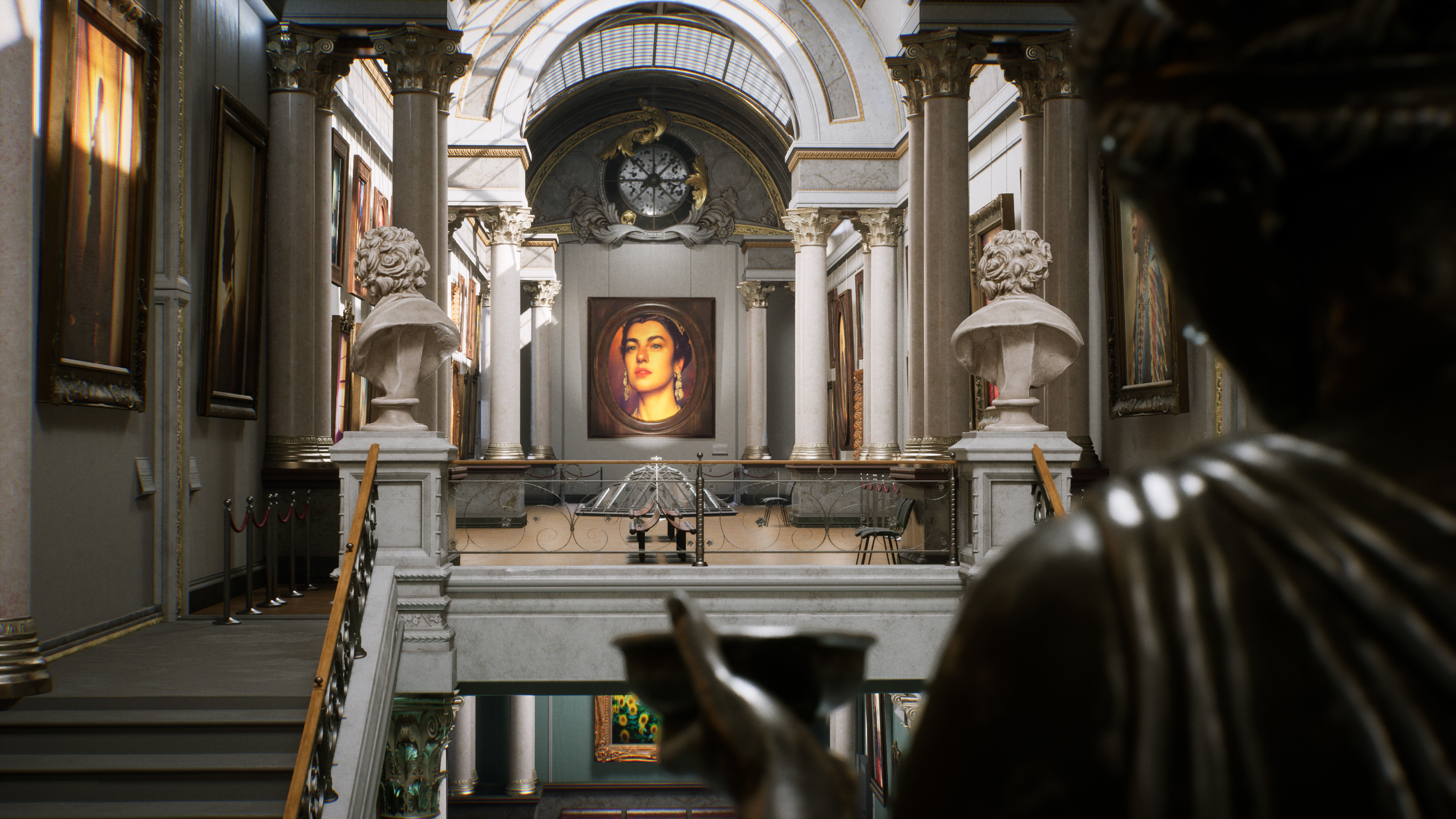 3D model Museum Environment Kit - UE5 VR / AR / low-poly | CGTrader