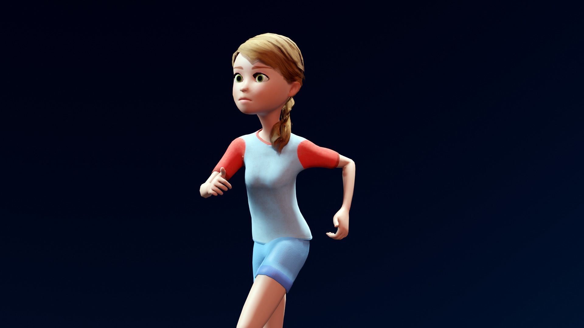 3D model Emma and lucas Cartoon character with control Rig Low-poly VR ...