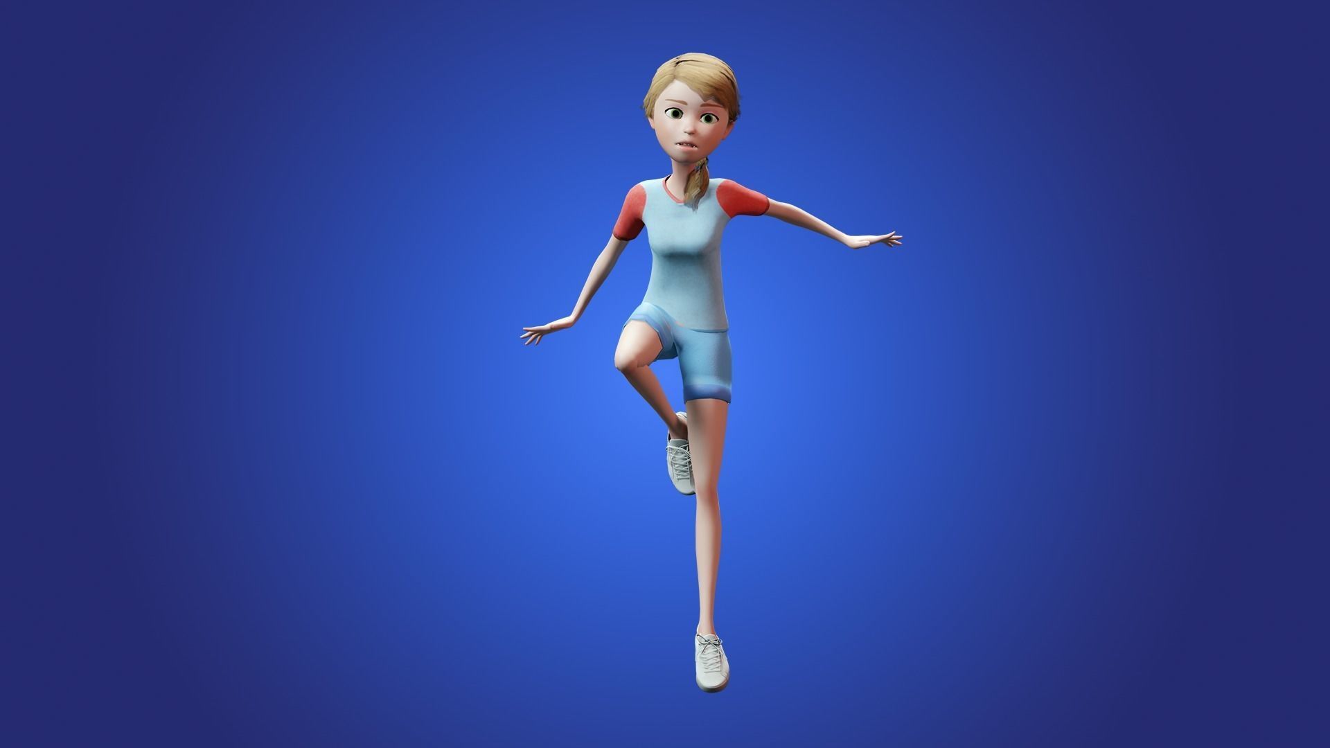 3D model Emma and lucas Cartoon character with control Rig Low-poly VR ...