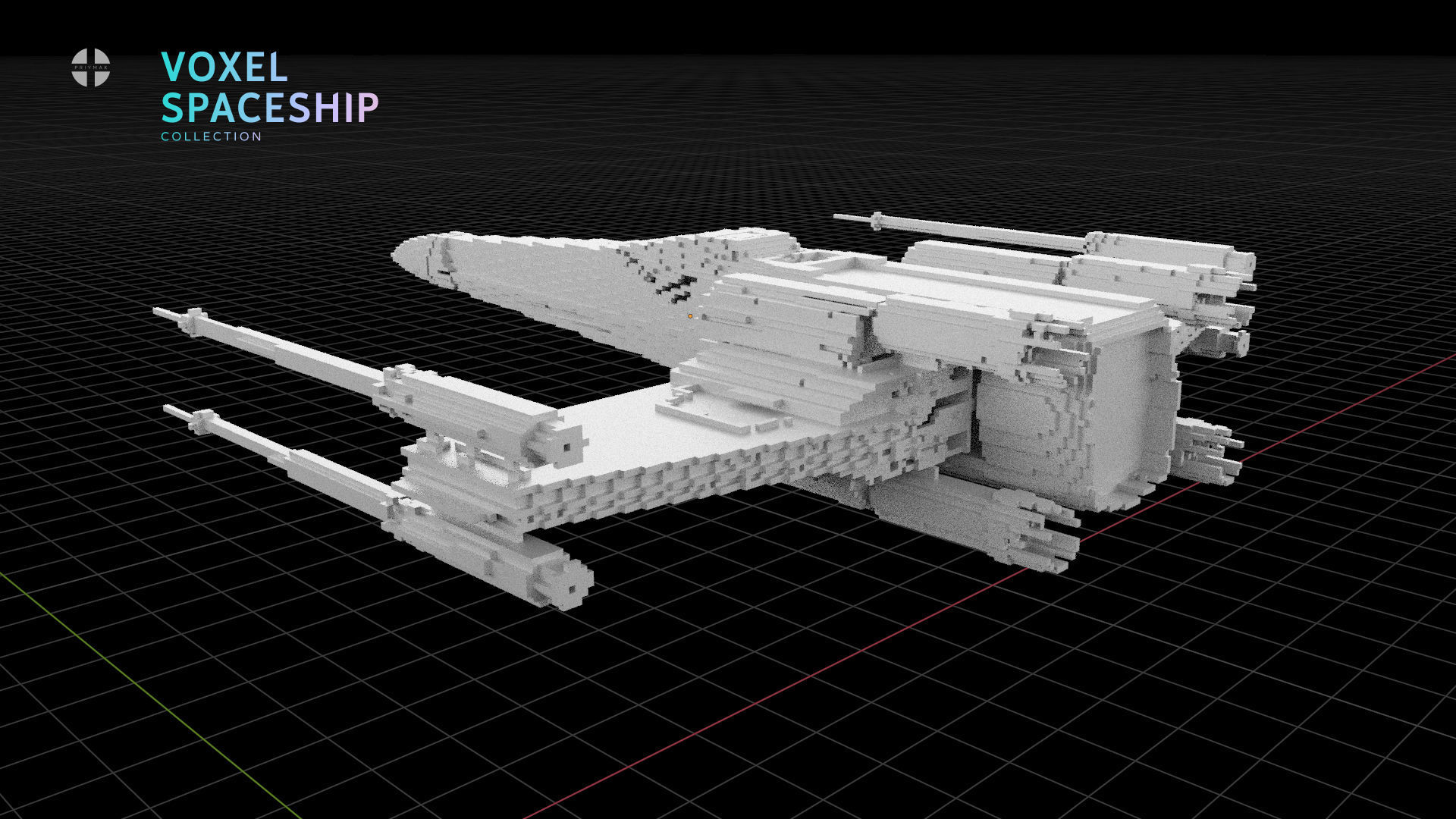 STAR WARS 3D VOXEL SPACESHIP Collection 3D model | CGTrader
