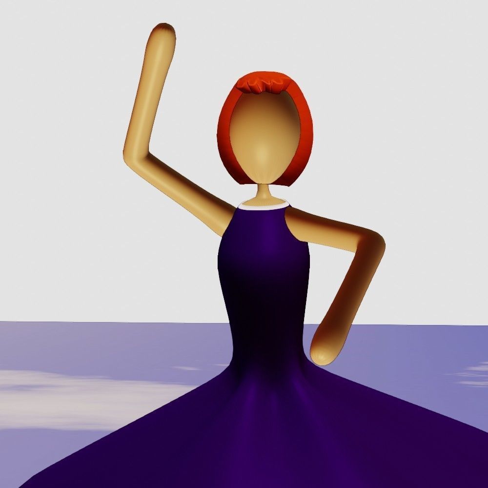 Ballerina im Sprung Dancer Ballet 3D model | CGTrader