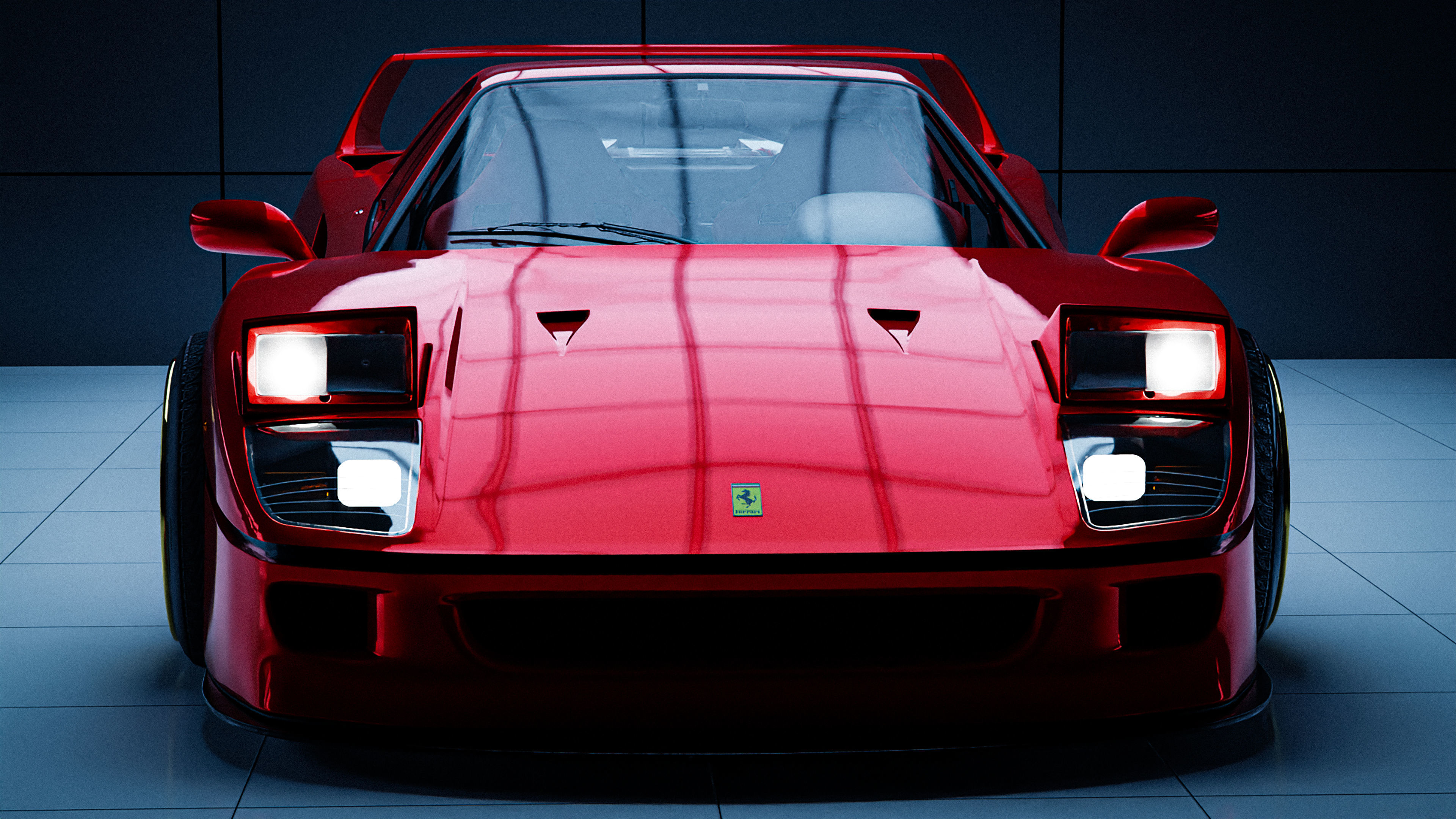 3D model Ferrari F40 VR / AR / low-poly | CGTrader