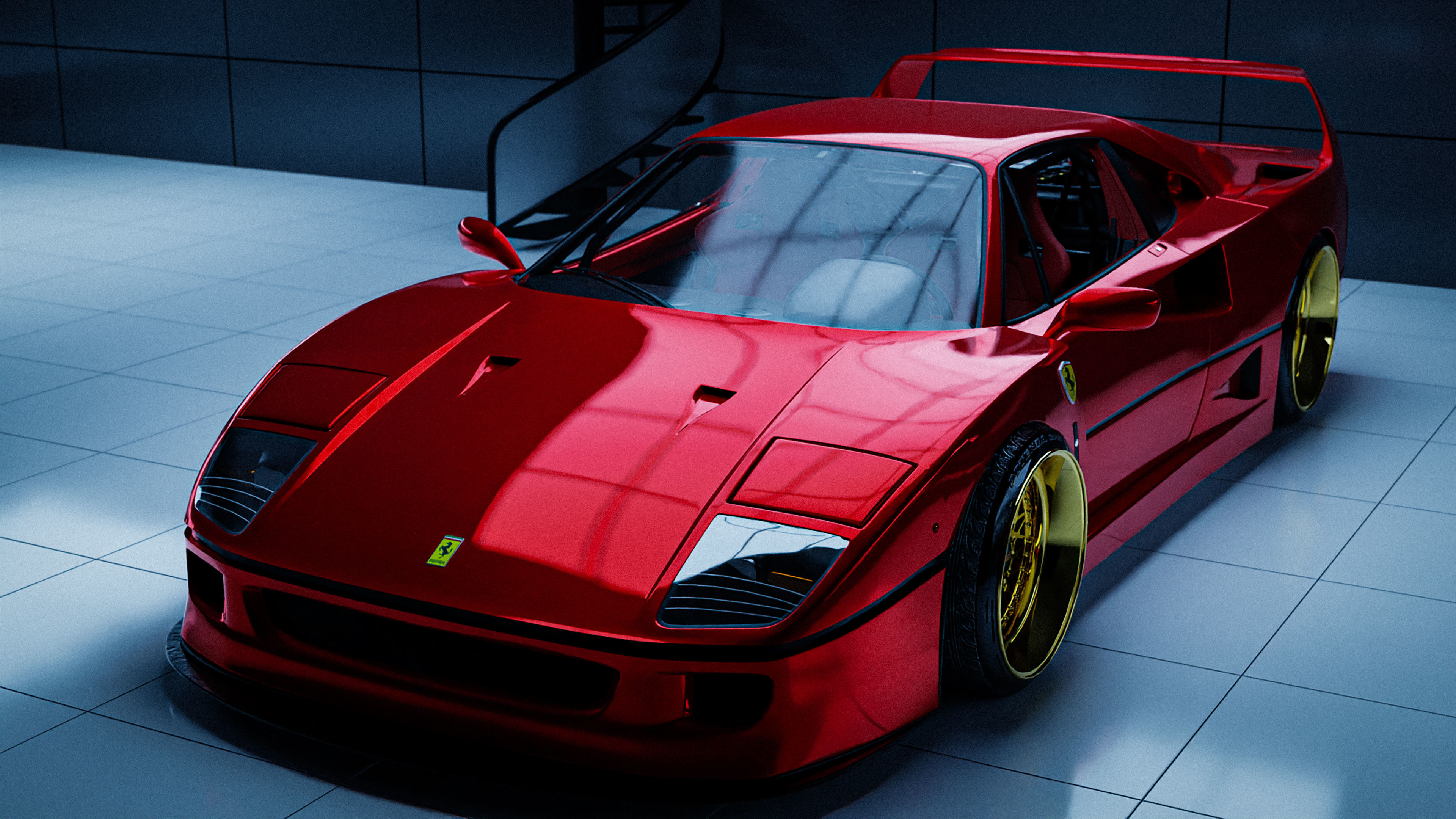3D model Ferrari F40 VR / AR / low-poly | CGTrader