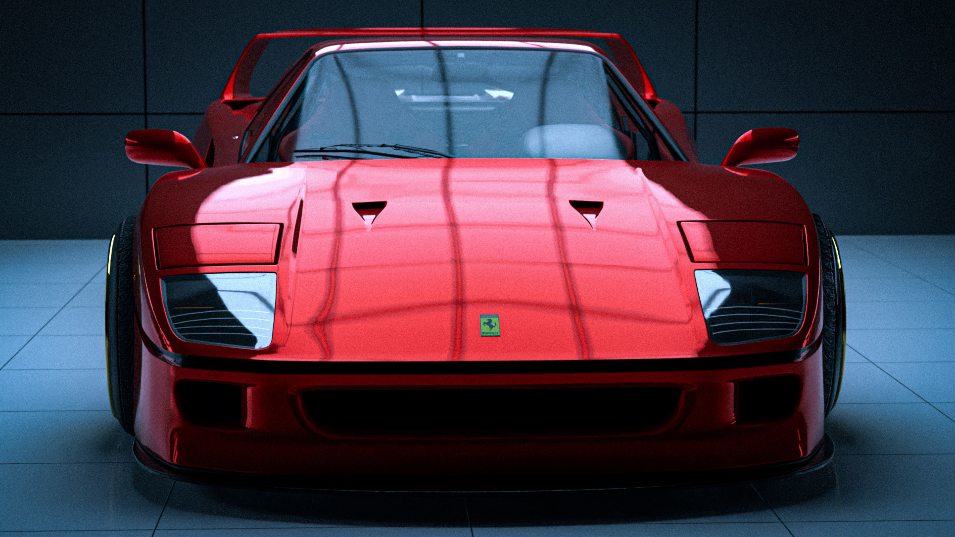 3D model Ferrari F40 VR / AR / low-poly | CGTrader