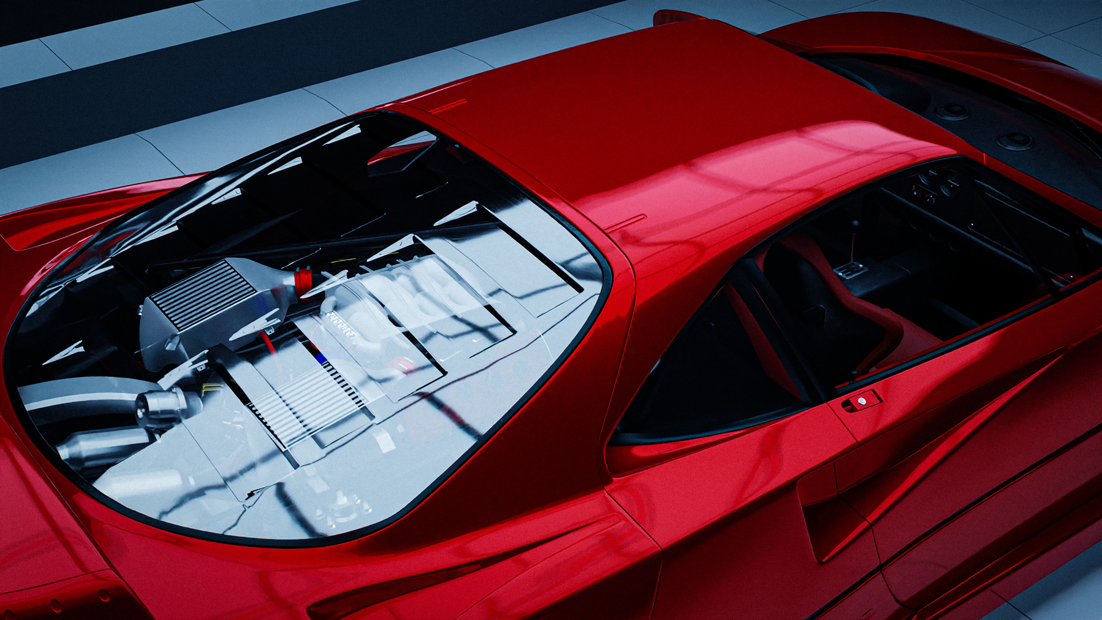 3D model Ferrari F40 VR / AR / low-poly | CGTrader