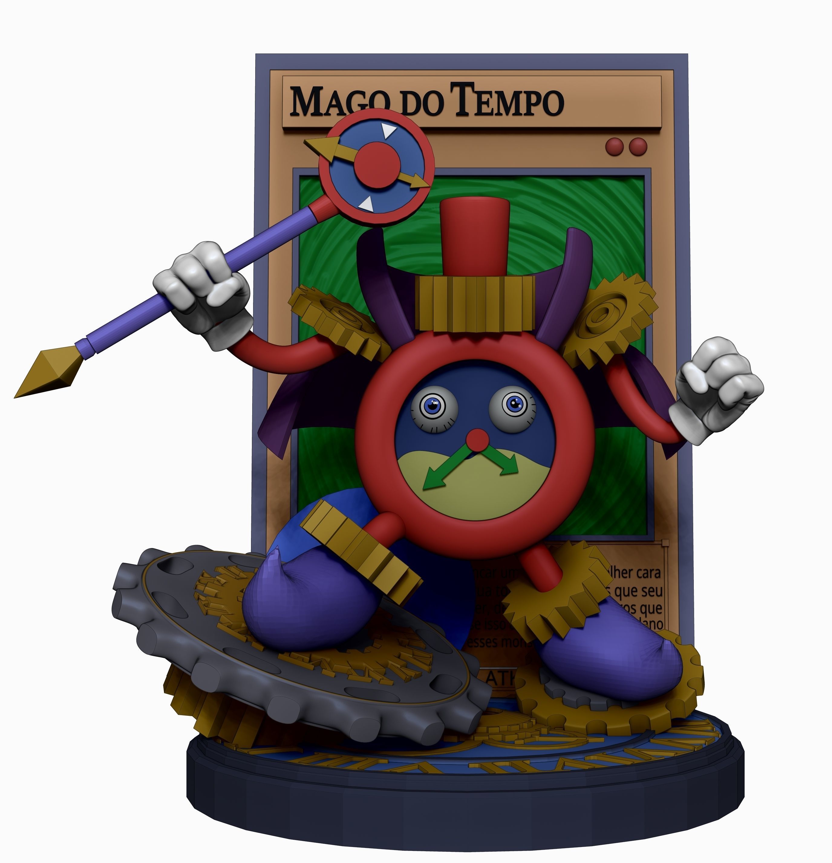 WIZARD OF TIME YUGIOH 3D model 3D printable | CGTrader