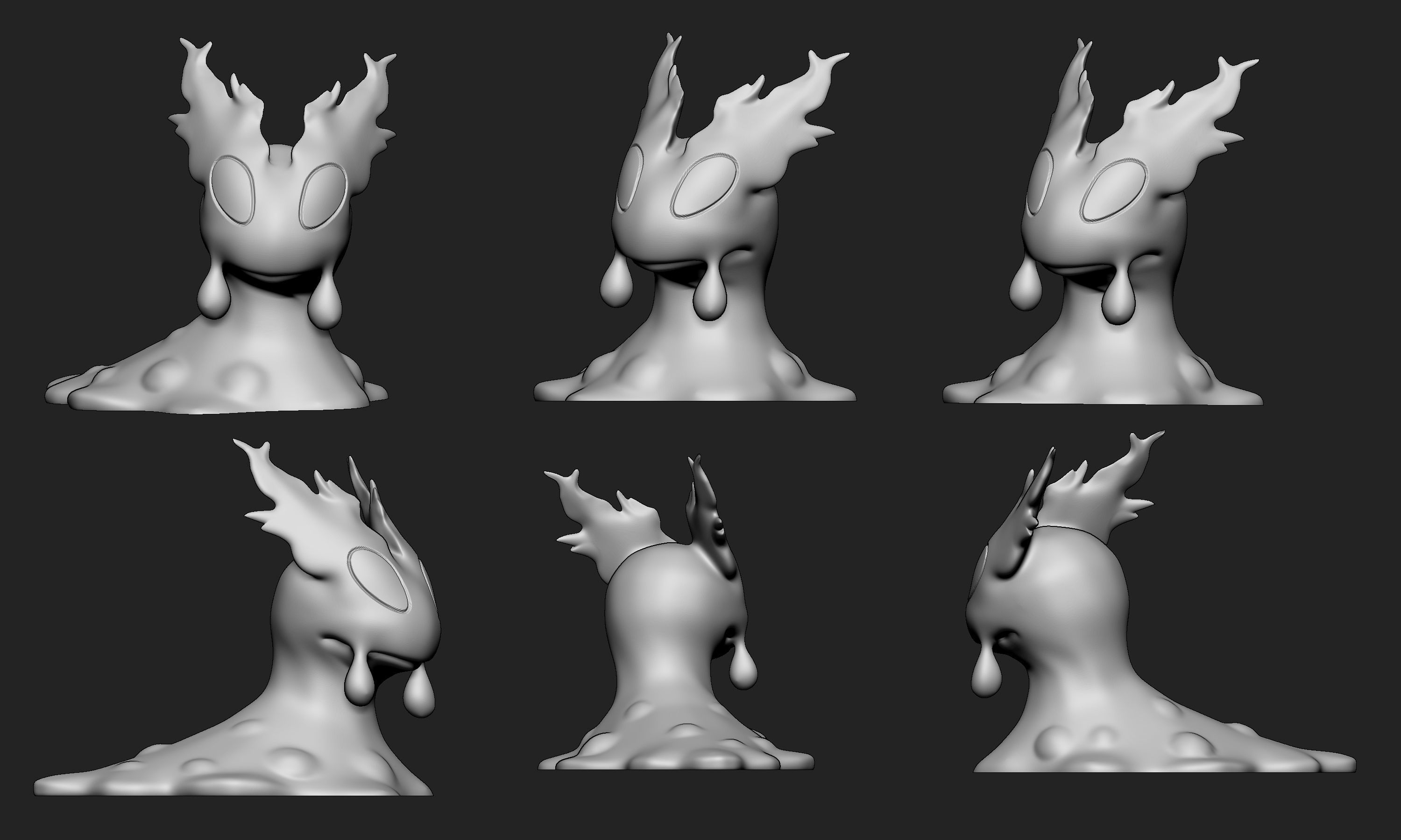 Pokemon - Slugma and Magcargo with 2 poses 3D model 3D printable | CGTrader