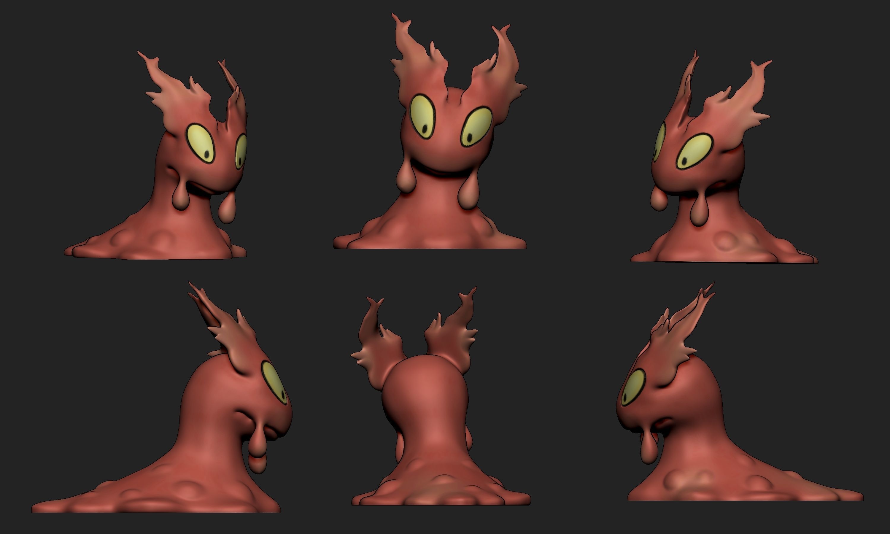 Pokemon - Slugma and Magcargo with 2 poses 3D model 3D printable | CGTrader