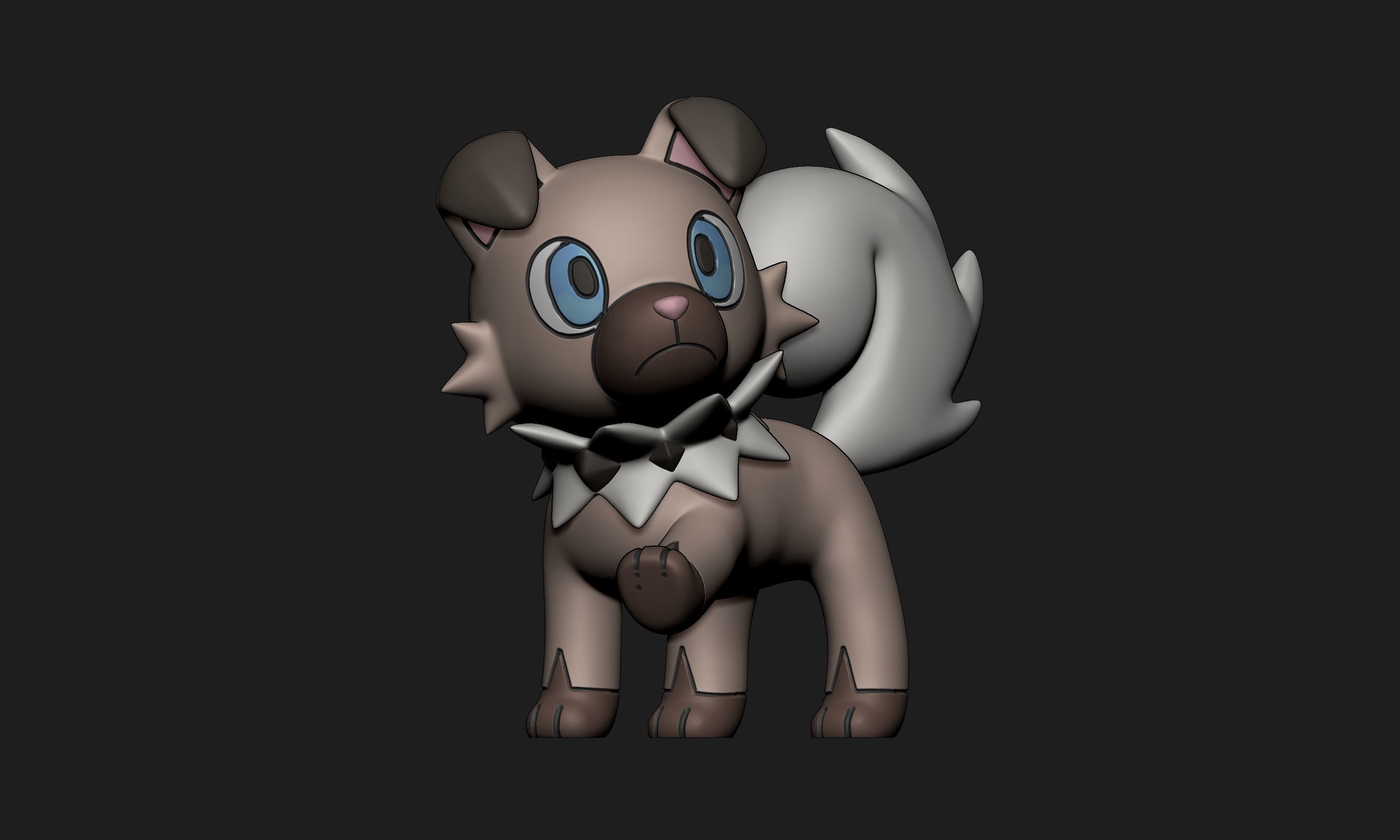 Pokemon - Rockruff with 2 poses 3D model 3D printable | CGTrader