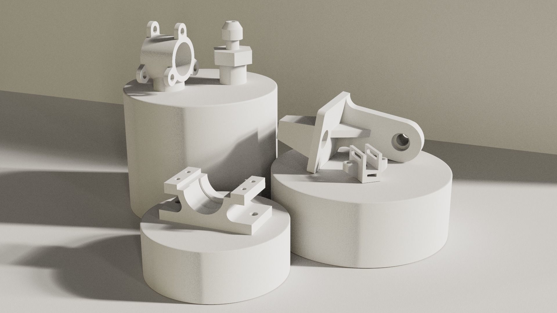 Metal pieces 3D model | CGTrader