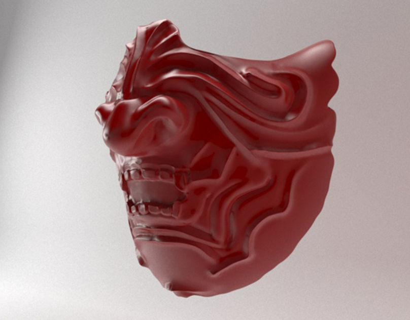Samurai Mask 3D model 3D printable | CGTrader