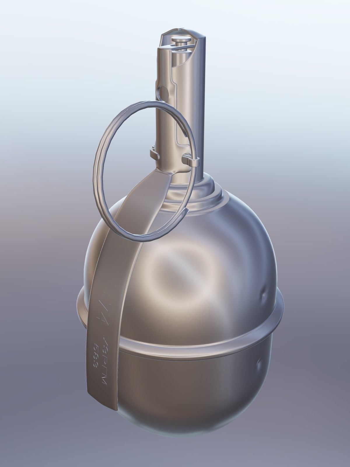 RGD-5 soviet hand grenade free 3D model | CGTrader