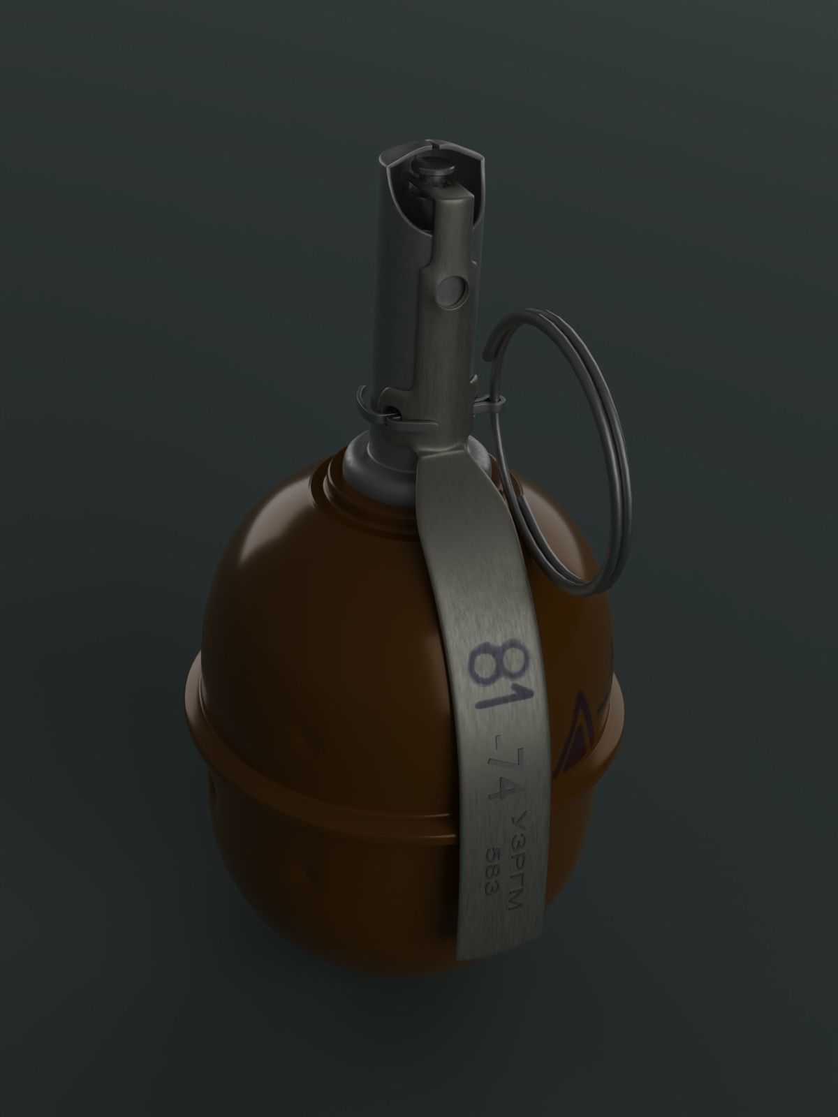 RGD-5 soviet hand grenade free 3D model | CGTrader