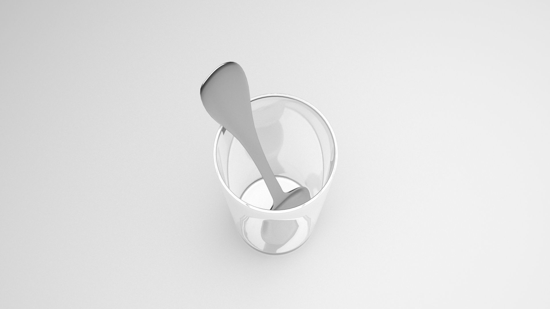Spoon In Glass 3D model | CGTrader