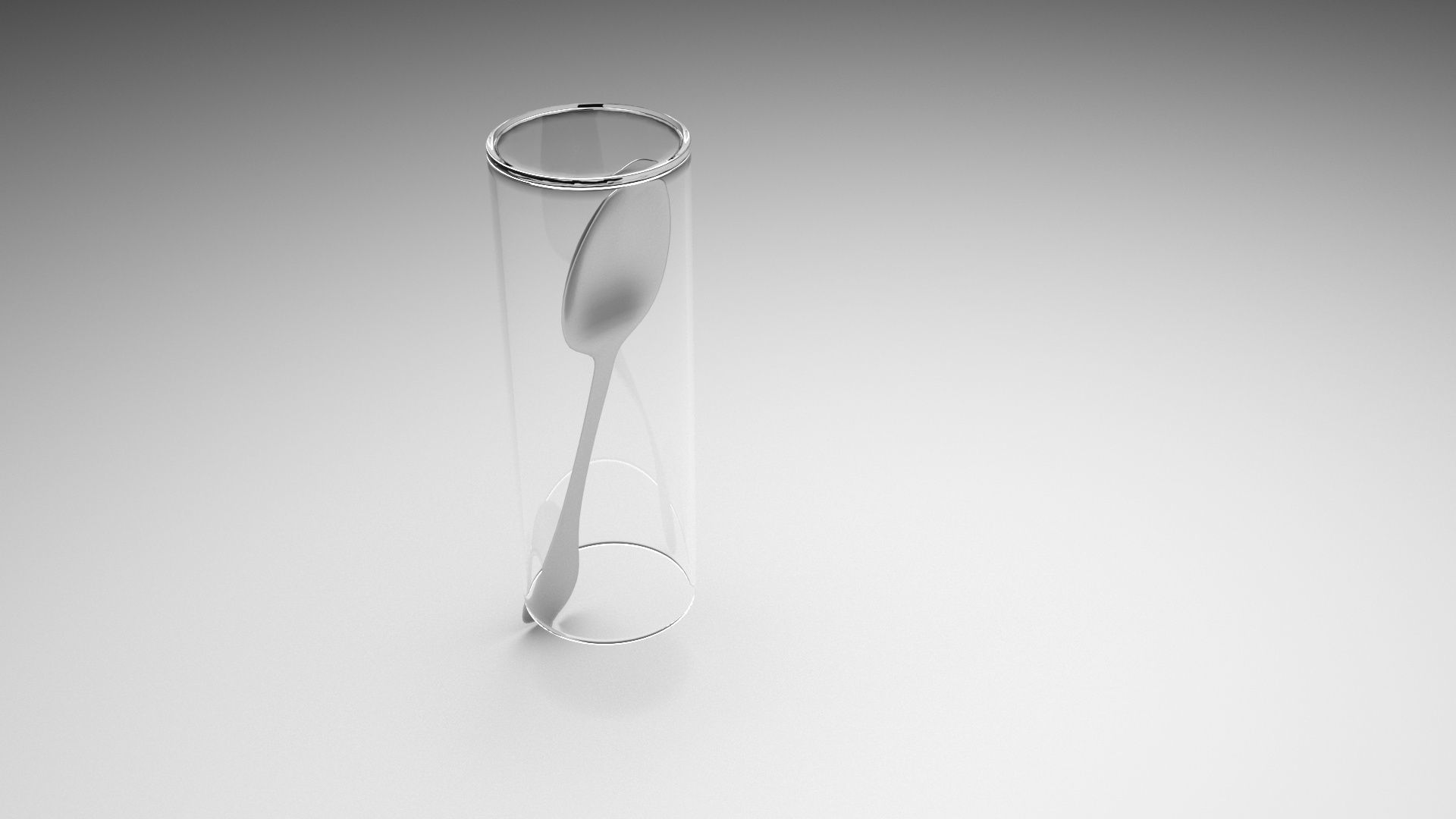 Spoon In Glass 3D model | CGTrader