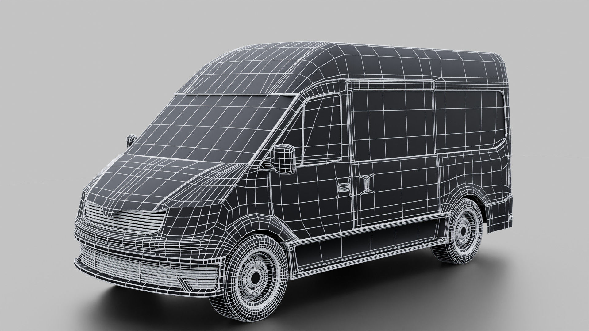 van car free VR / AR / low-poly 3D model | CGTrader