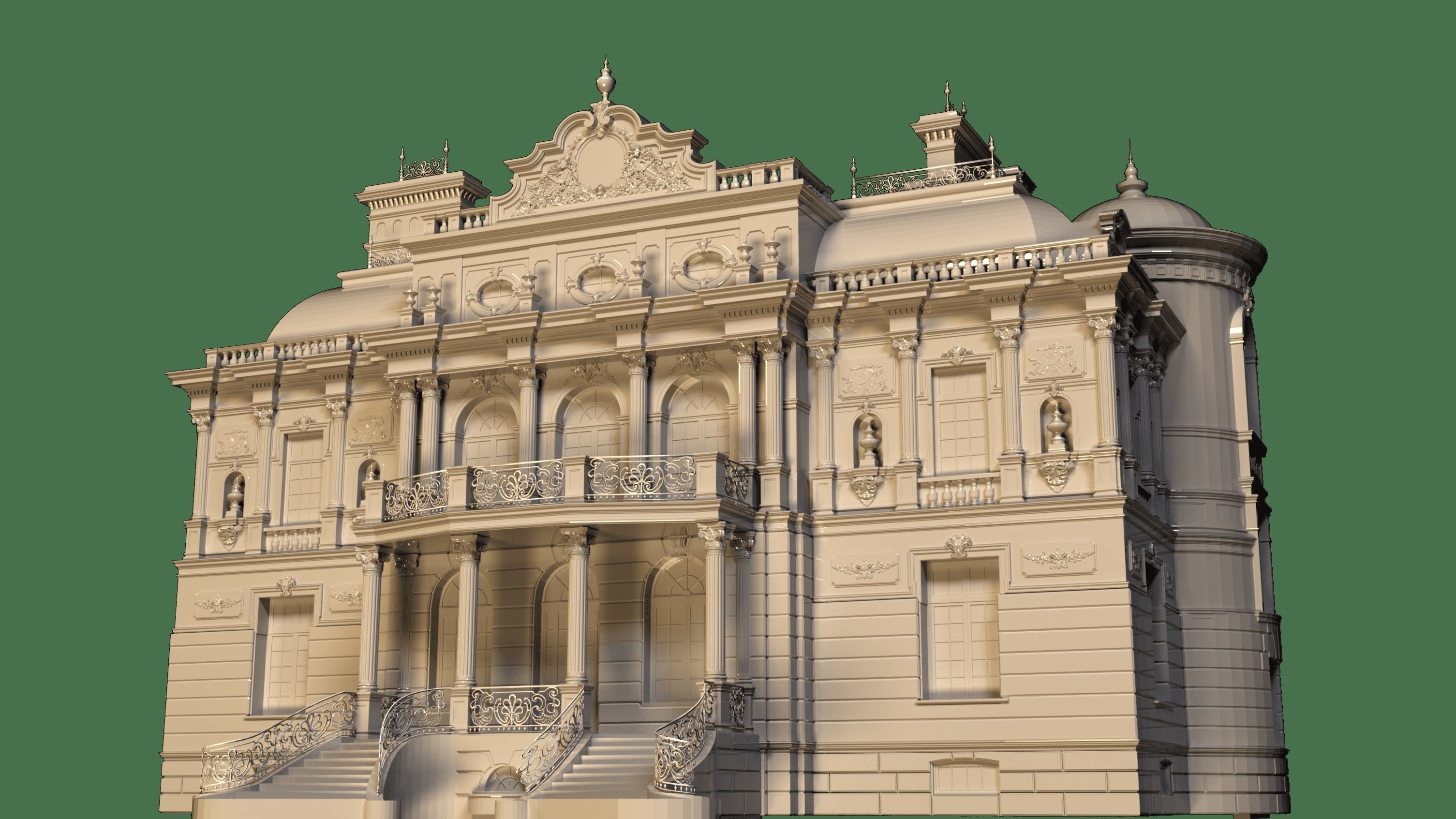 Classic House 3D model | CGTrader