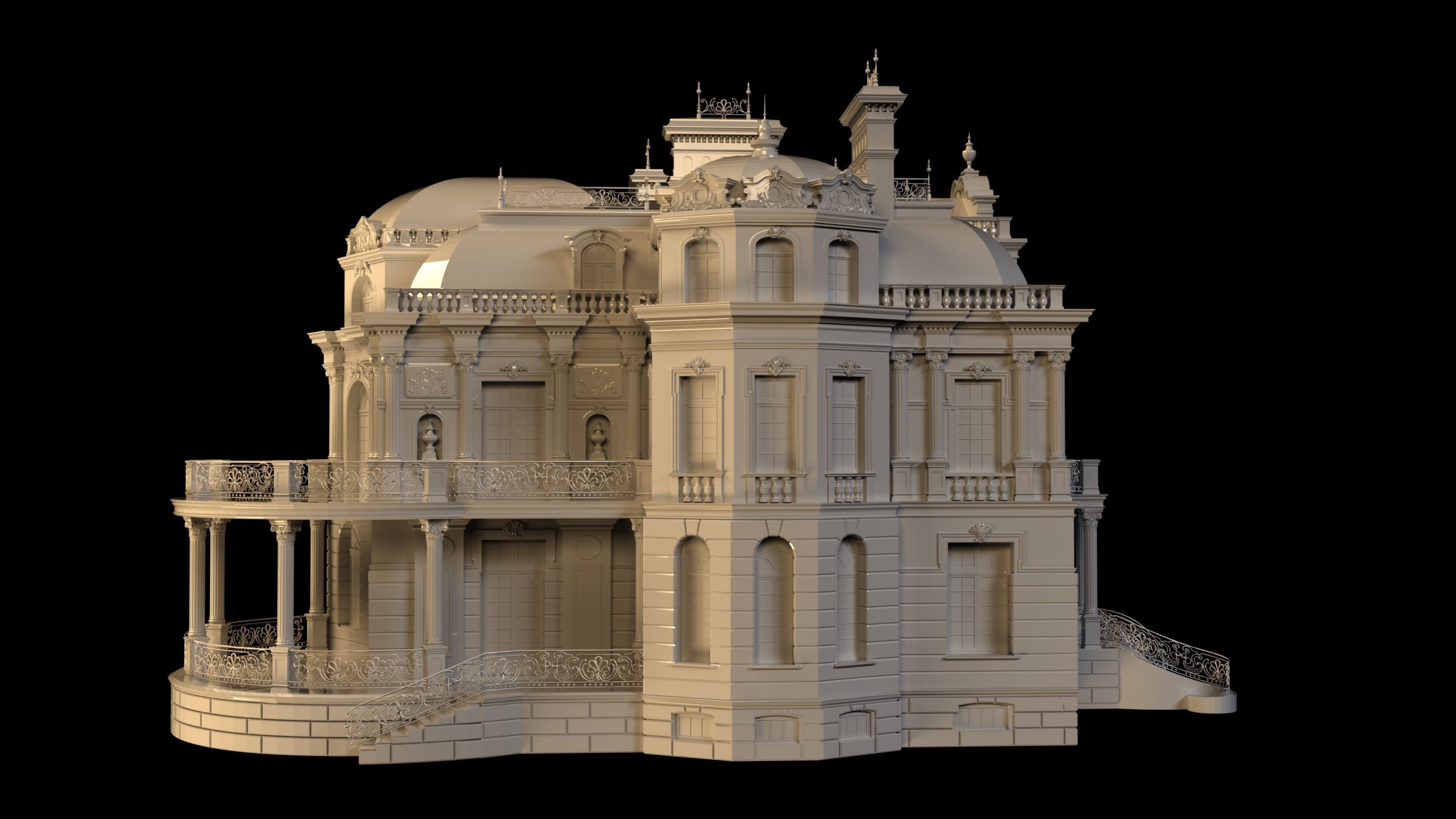 Classic House 3D model | CGTrader