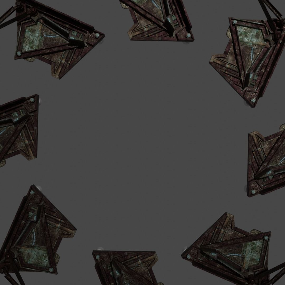 Iris Door 3D model animated rigged | CGTrader