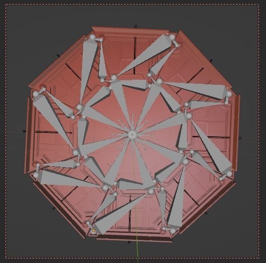 Iris Door 3D model animated rigged | CGTrader