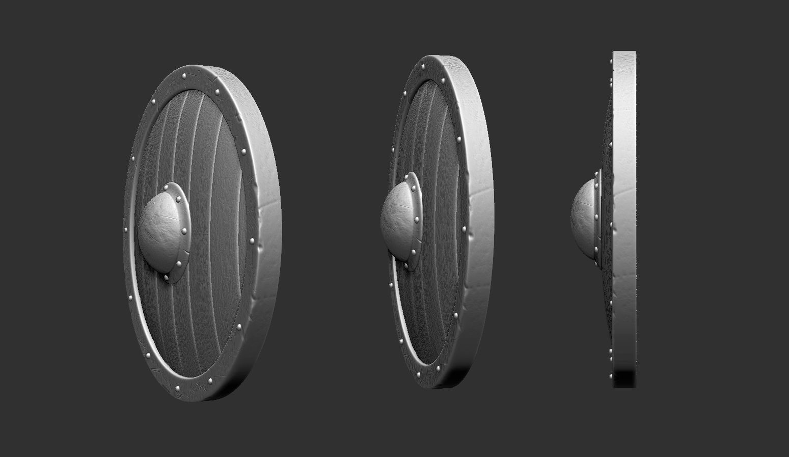 Viking Shield 3D model 3D printable | CGTrader