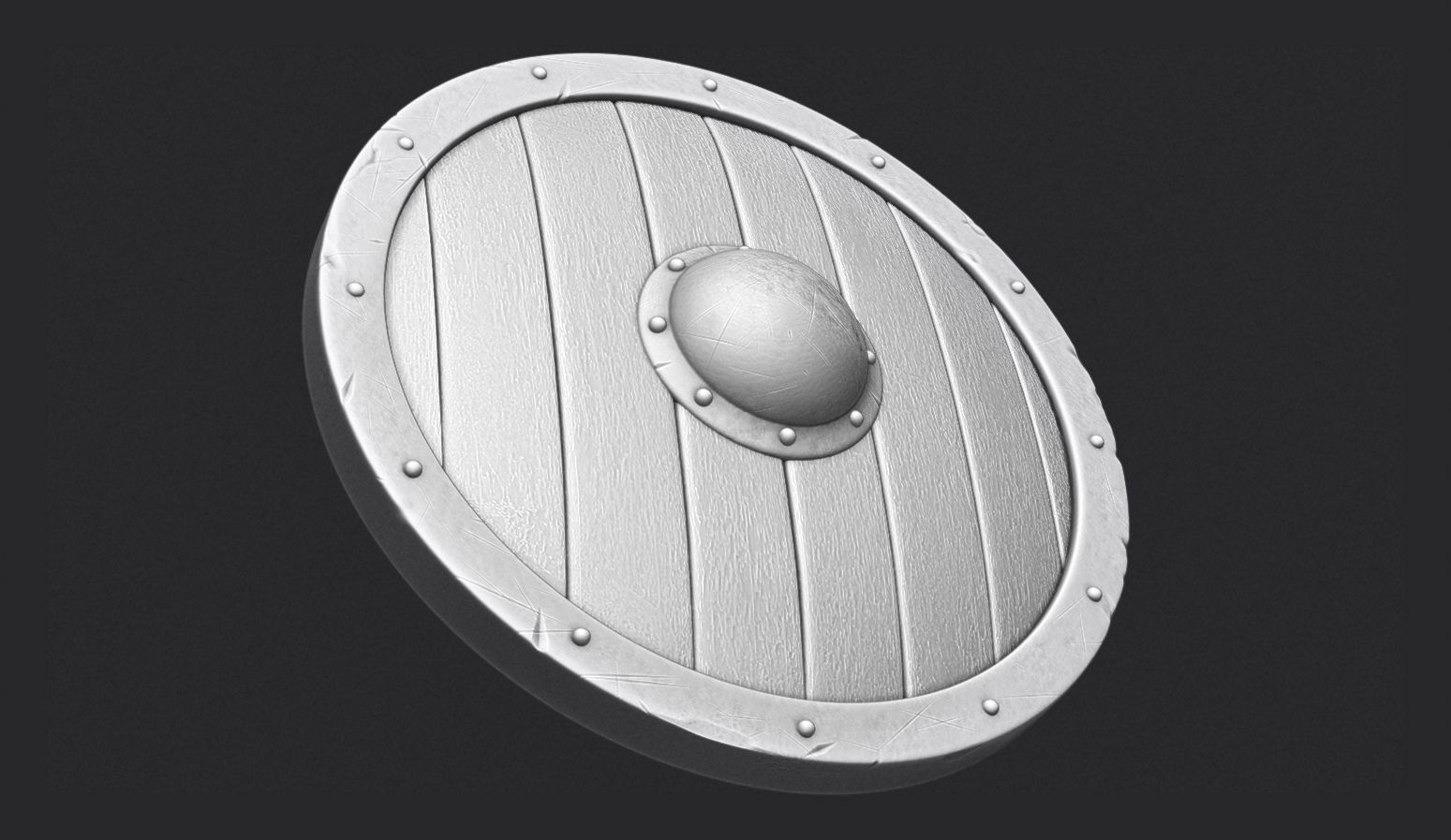 Viking Shield 3D model 3D printable | CGTrader