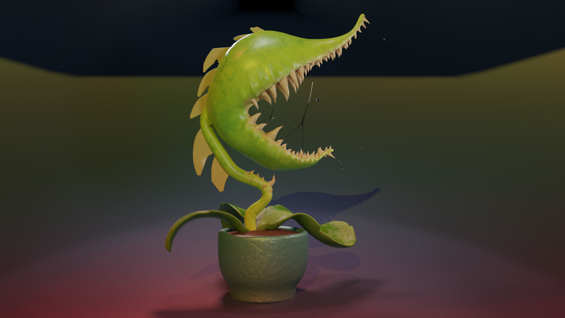 3D model Eating Plant VR / AR / low-poly | CGTrader