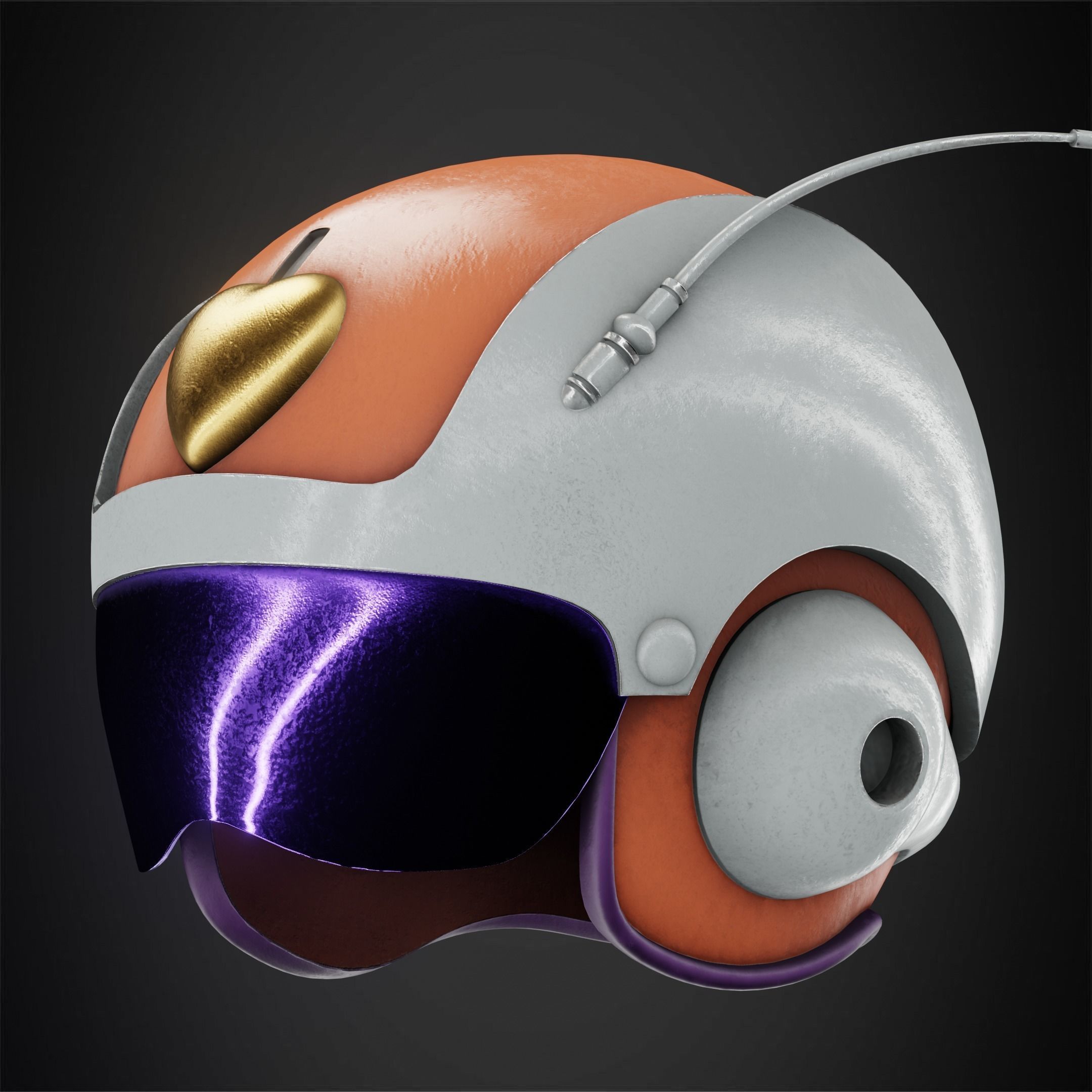 Great Saiyaman 2 Saiyagirl Helmet for Cosplay 3D model 3D printable ...