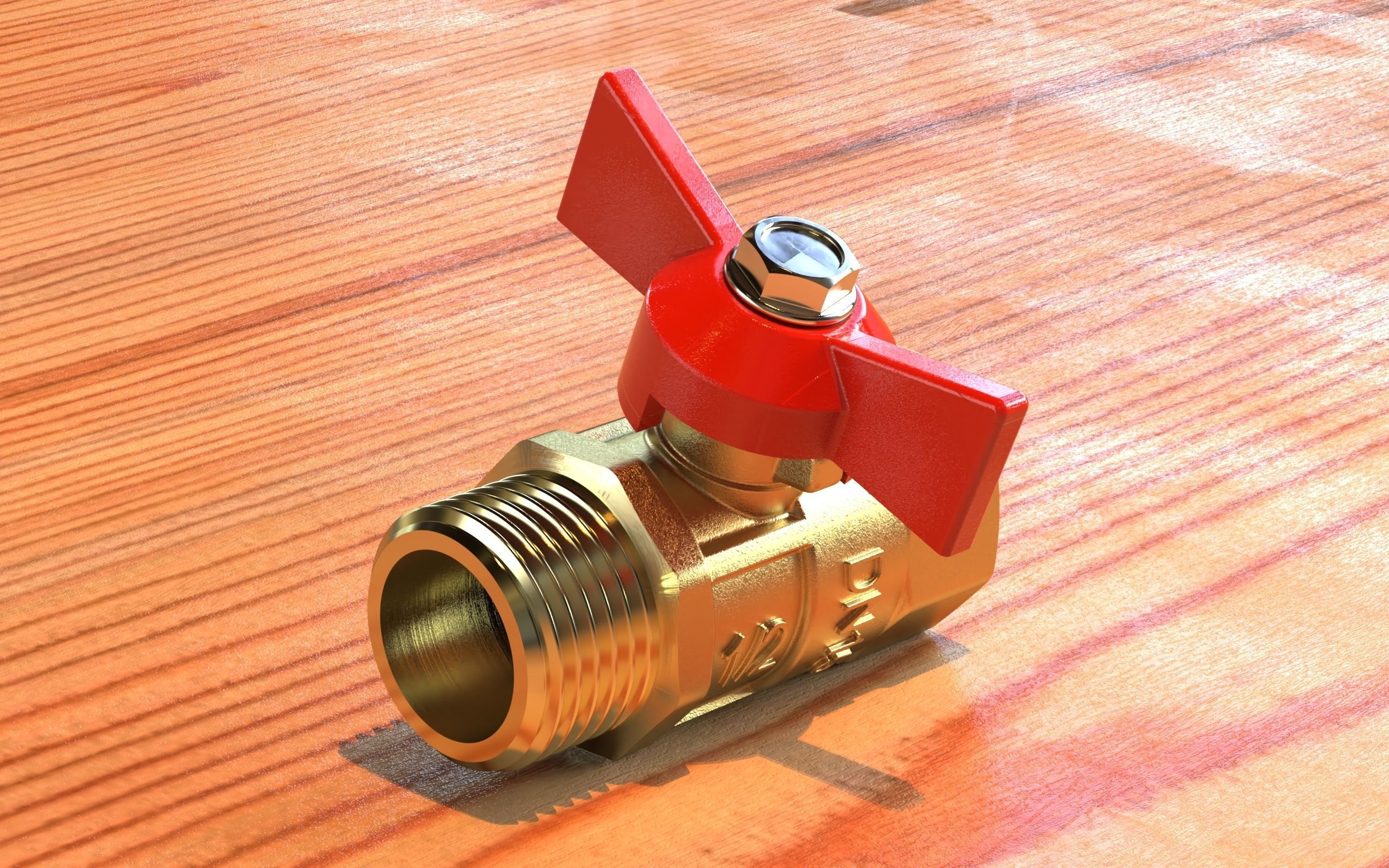 Ball valve 3D model 3D model | CGTrader