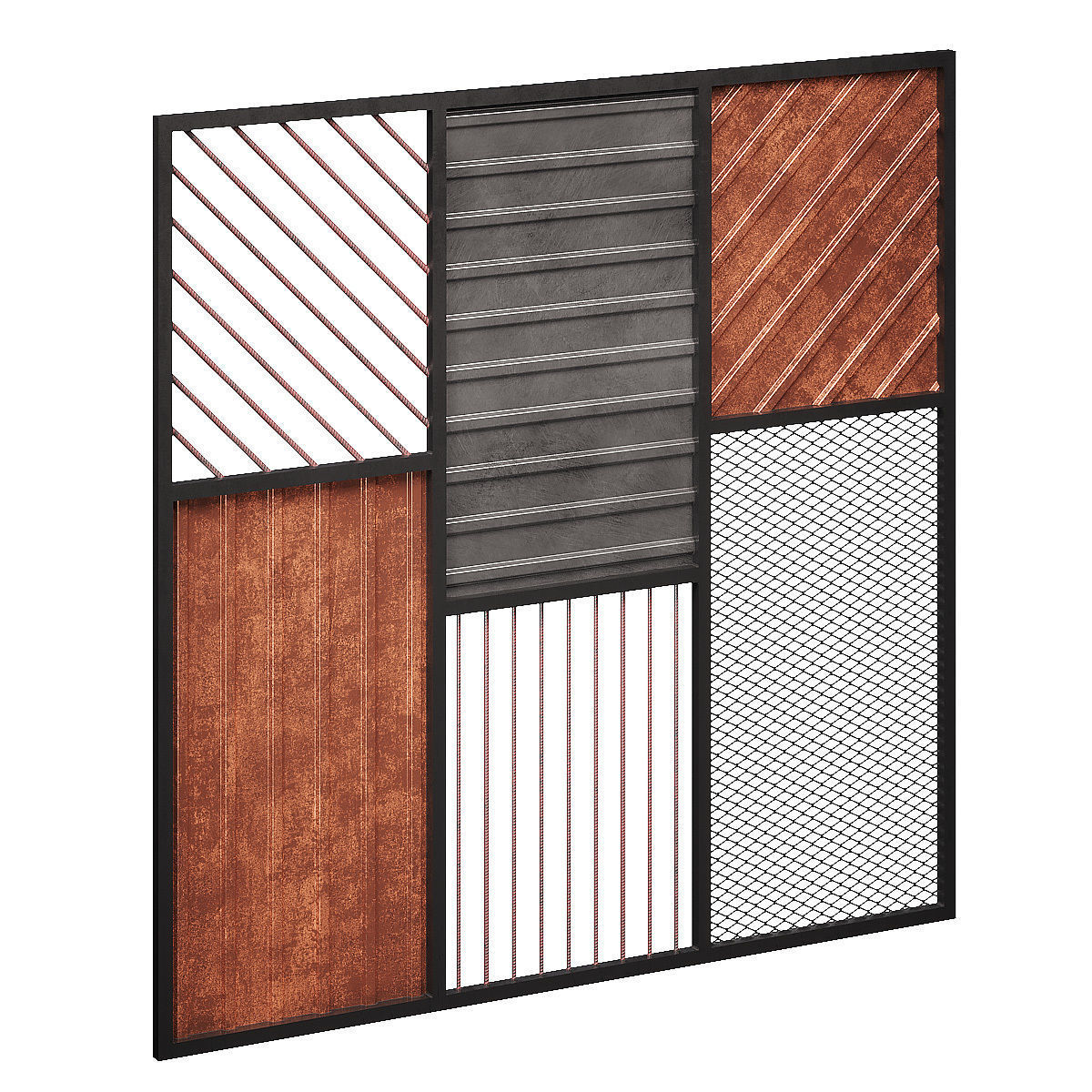 Decorative loft partition 3D model | CGTrader