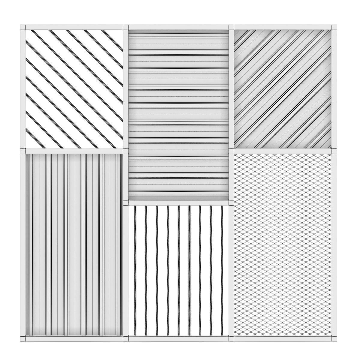 Decorative loft partition 3D model | CGTrader