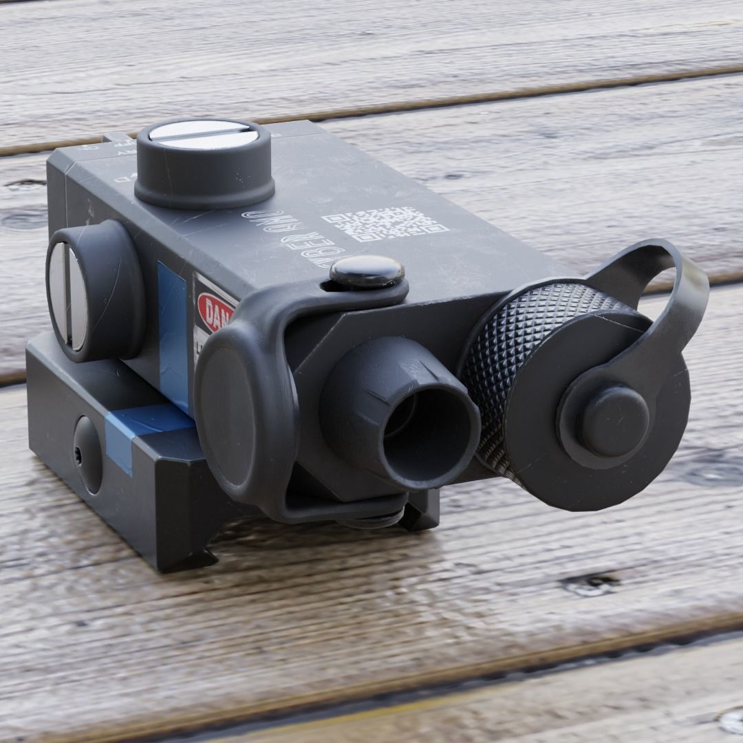 3D model Tactical Laser Low-poly Textured Game-Ready VR / AR / low-poly ...