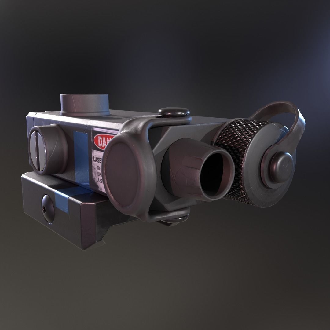 3D model Tactical Laser Low-poly Textured Game-Ready VR / AR / low-poly ...