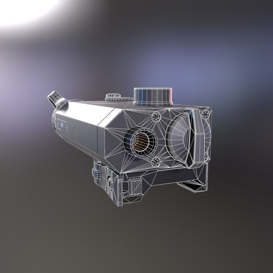3D model Tactical Laser Low-poly Textured Game-Ready VR / AR / low-poly ...