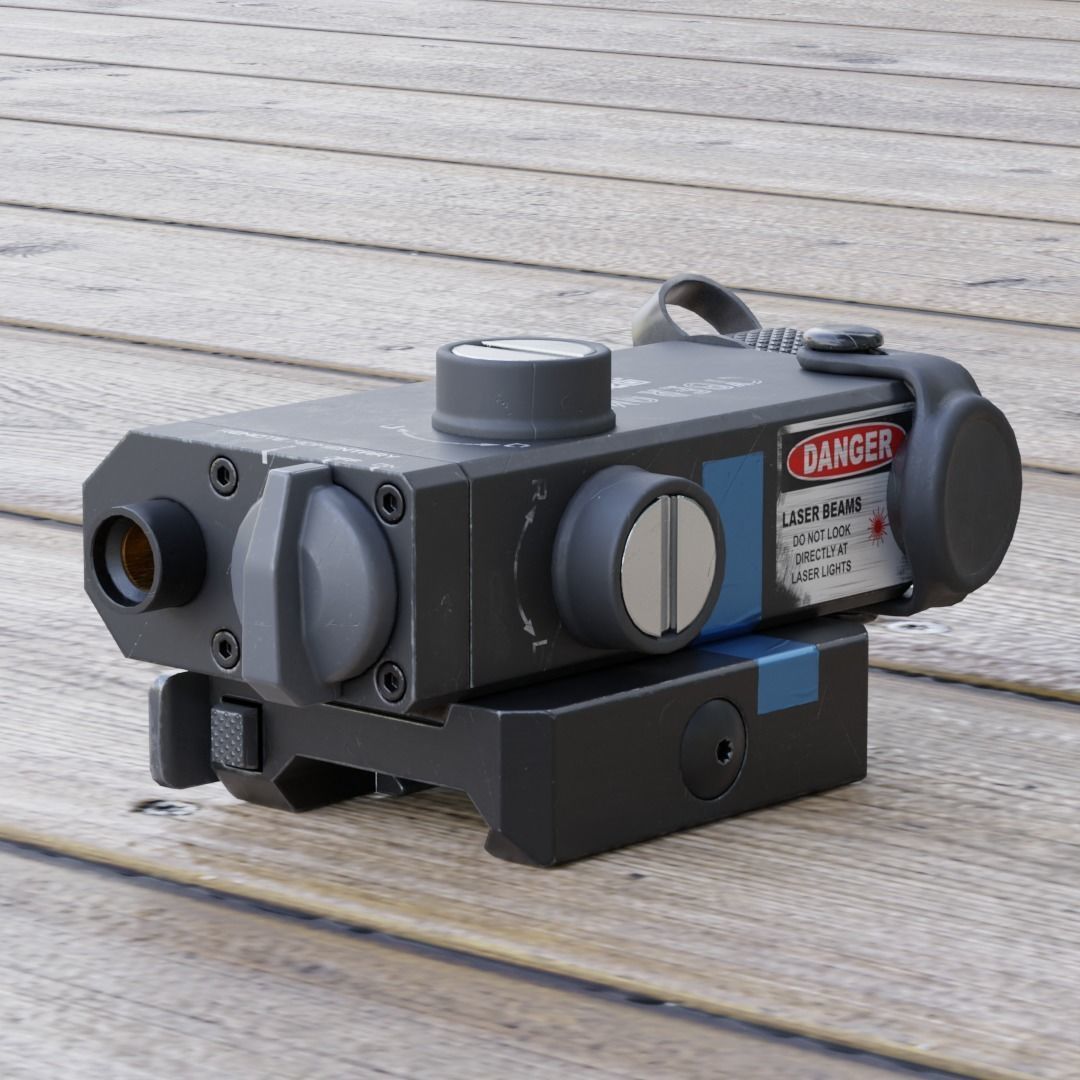 3D model Tactical Laser Low-poly Textured Game-Ready VR / AR / low-poly ...