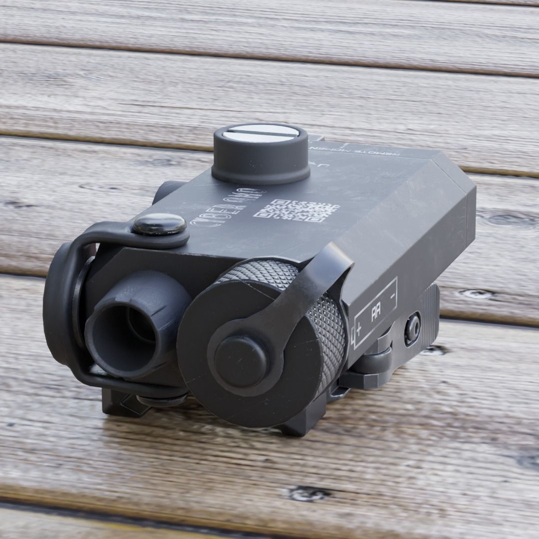 3D model Tactical Laser Low-poly Textured Game-Ready VR / AR / low-poly ...