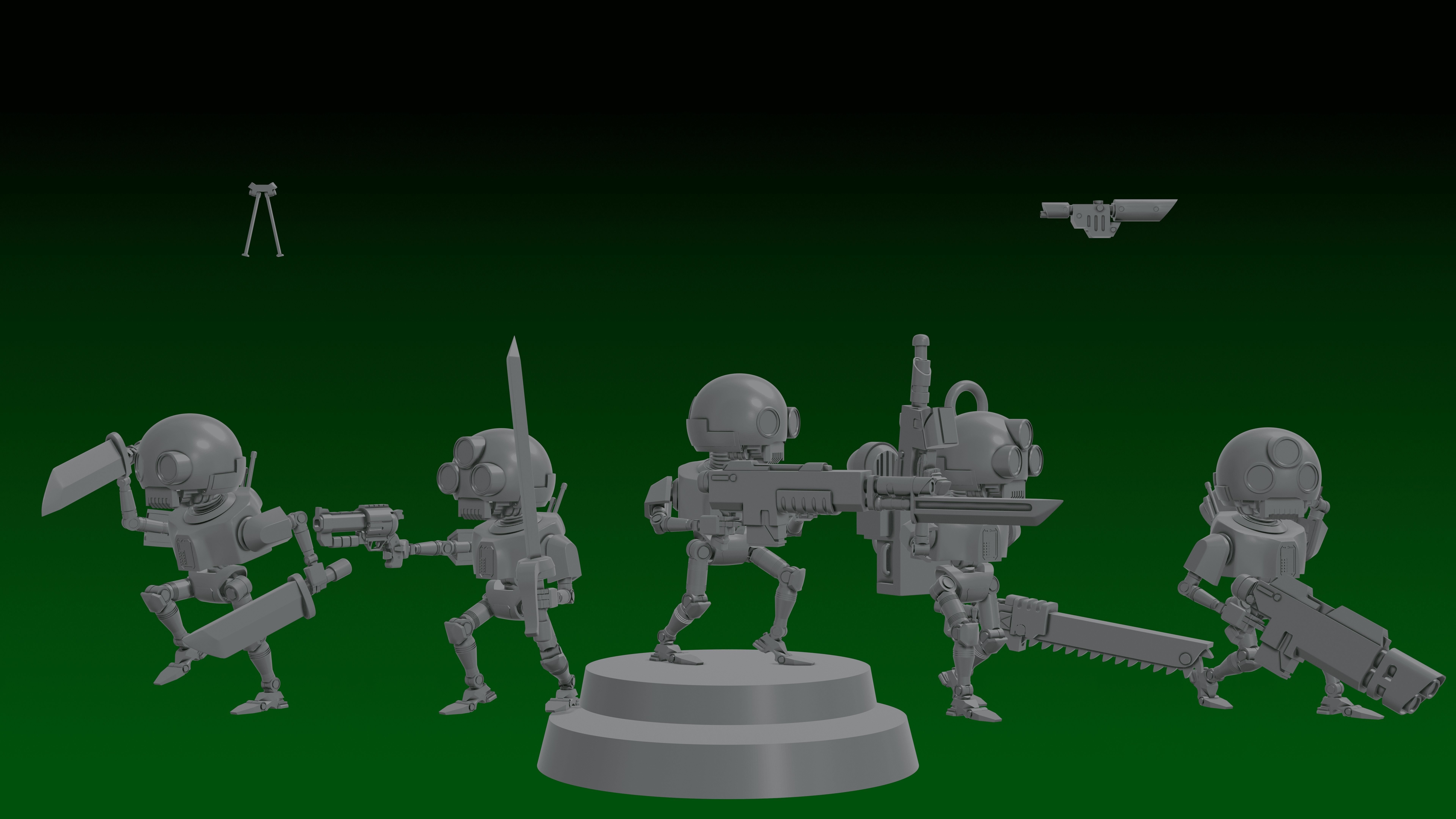 GUARD SERVOCORES - ASSISTANT DROID SQUAD -MONOPOSE- 28mm 3D model 3D ...