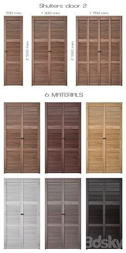 Shutters Door 2 free 3D model | CGTrader